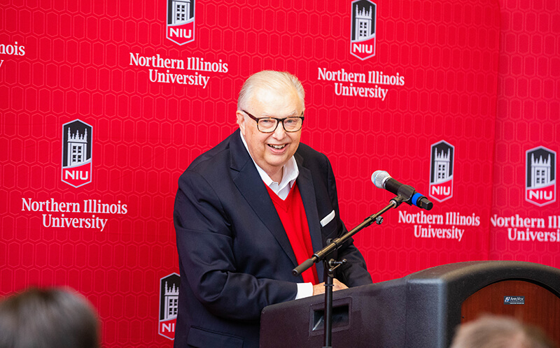 NIU Today | NIU renames Campus Life Building in honor of former ...