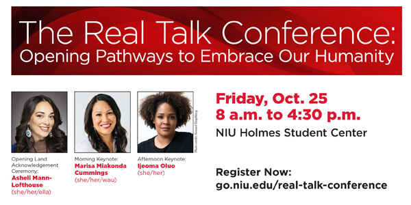 NIU Today | Huskies gear up to ‘embrace humanity’ at The Real Talk ...